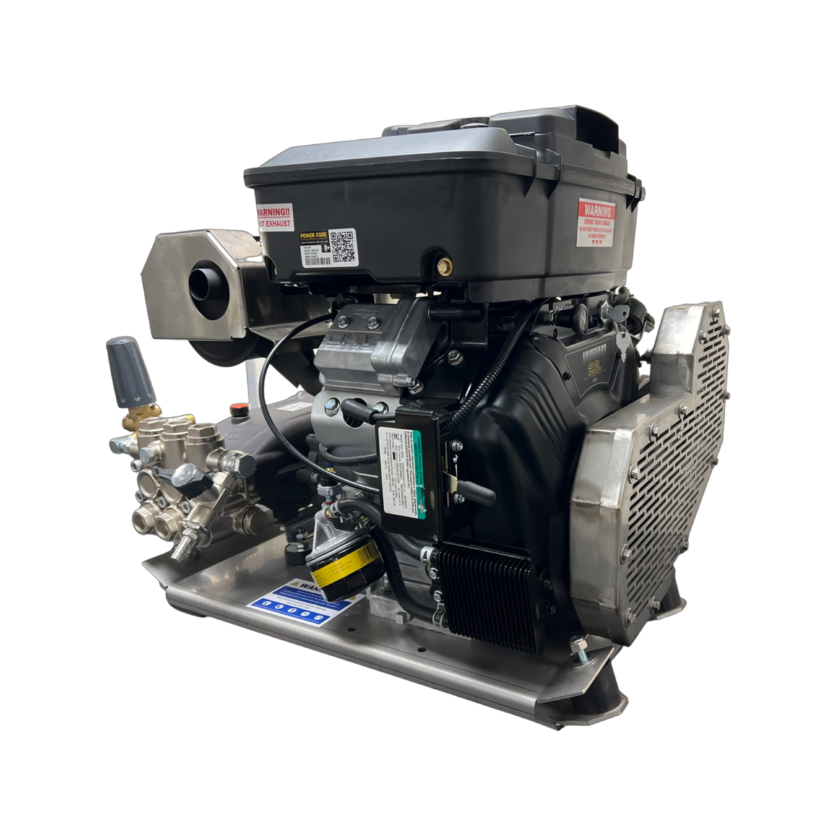 Watertek Vanguard 23HP High Output Pressure Washer Skid Assembly ...
